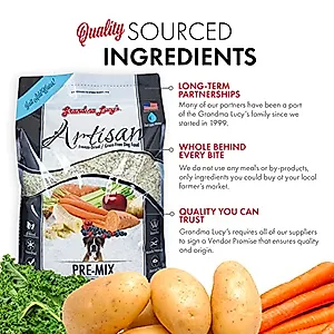 Grandma Lucy's Artisan Pre-Mix Dog Food, Grain Free and Freeze-Dried - 3Lb Bag