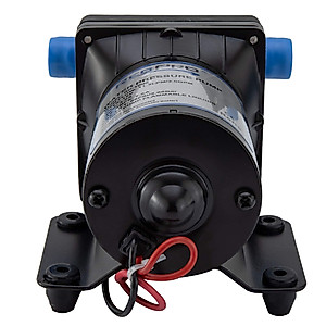 RecPro RV 4 Chamber Water Pump | Quiet Running | 12V DC | 45 PSI | 8.0AMP | Self Priming (With Strainer, No Silencer)