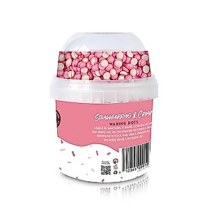 Nad's Hair Removal Waxing Dots - Strawberries & Cream Hard Wax Beads - Wax Kit Hair Removal For Women - Microwaveable No-Strip Formula