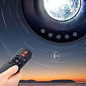 RTjoy UFO Galaxy Projector, LED Star Projection Light, Nebula Lamp, Bluetooth Speaker Aurora Sky Projector with Remote Control for Room Decor, Home Theater, or Bedroom Night Light Mood Ambiance