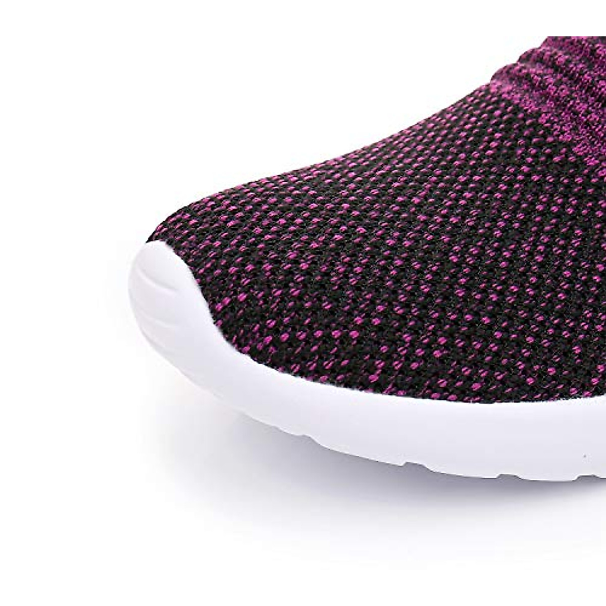 CullForYou Women's Flexible Knit Walking Shoe (8 M US,Purple/Black)