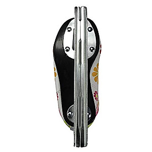 American Athletic Shoe Girl's Little Rocket Double Runner Ice Skate, White, 8