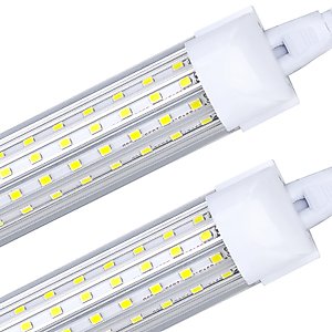 20 Pack, 8FT LED Shop Light Fixture, 144W 15500LM 6000K Cool White,High Output Linkable Tube Light, 4 Sided U Shape T8 8 Foot LED Shop Lights for Garage, Warehouse