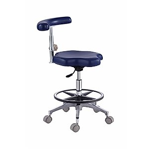 Super Dental Medical Mobile Chair Nurse's Stools with Backrest PU Leather SD90B