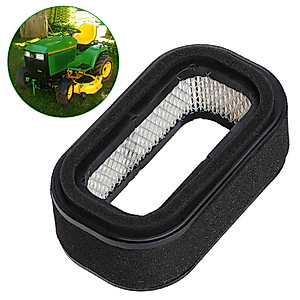 HIFROM Air Filter Combo with Pre-Filter Spark Plug Fuel Filter Compatibel with JD 425 445 2500 2500A 2500B 2500E Lawn Mower Replace MIU11376 M76076 M117254