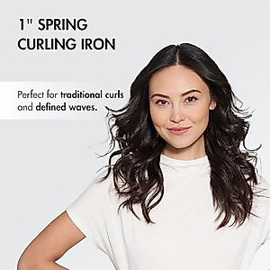 BabylissPRO Porcelain Ceramic 1" Spring Curling Iron