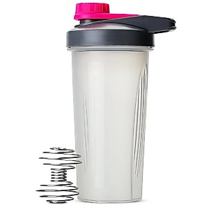 Mr. Pen- Shaker Bottles for Protein Mixes with Twist Cap, 28 oz, Gray & Pink Protein Shaker Bottle with Wire Whisk Ball, Mixer Bottle, Protein Shake Bottles, Protein Bottle, Protein Shake Bottle