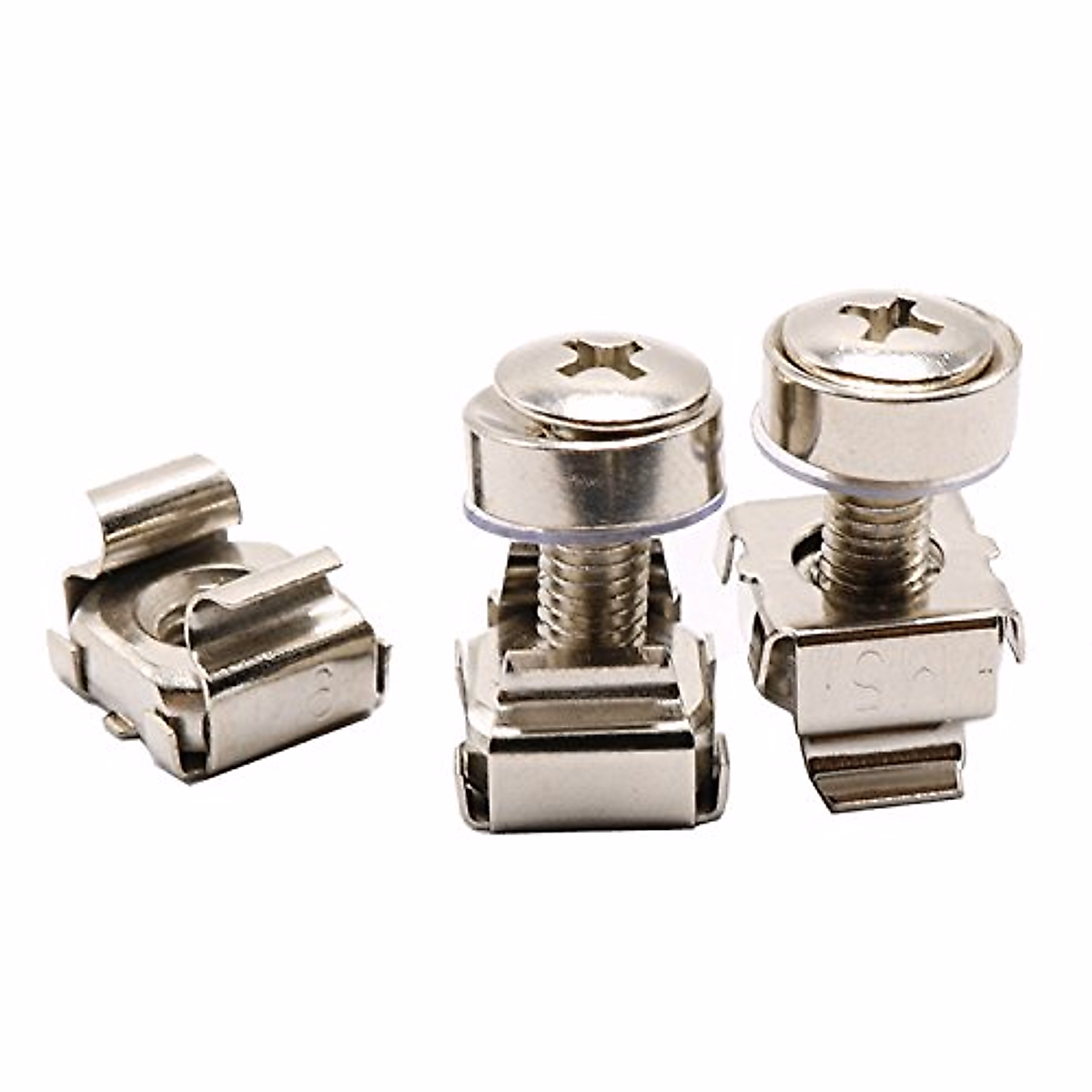 HH FASTENERS M5x16mm Mounting Screws M5 Washers M5 Cage Nut Assortment Kit for Server Rack and Cabinet,Pack 50