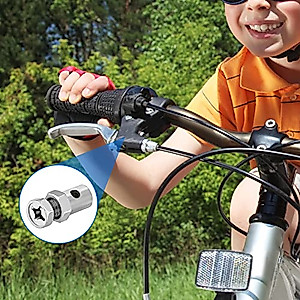 Tongze 15pcs Brake/Throttle Cable Ends: 1/8" Universal Cable Stop Clamp Repair Parts for Go-kart| Bicycle| Motorcycle| Scooter| Motorized Bike| Garden Tractor| Lawn Mower