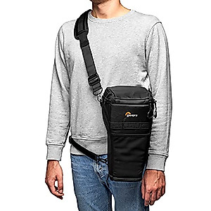 Lowepro ProTactic TLZ 75 AW DSLR toploader - Expand to Hold up to 24-70mm f/2.8 and Lens Hood with Portrait Grip - Camera Gear to Personal belongings - for DSLR Like Canon 5D, Black - LP37279-PWW