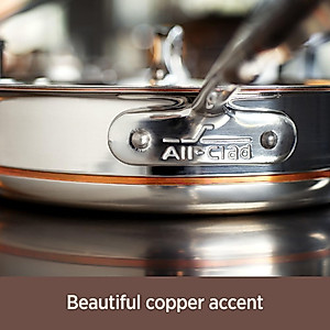 All-Clad 6203 SS Copper Core 5-Ply Bonded Dishwasher Safe Saucepan with Lid / Cookware, 3-Quart, Silver