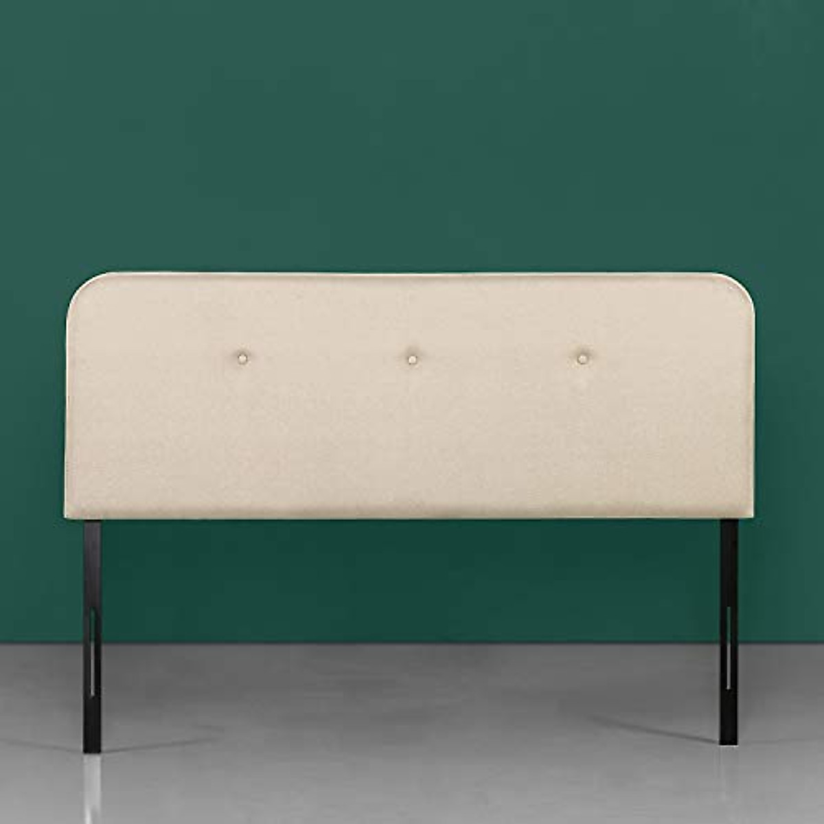 ZINUS Wendy Upholstered Headboard / Button-Tufted Upholstery / Easy Assembly, Taupe, Queen