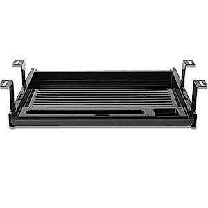WUK Keyboard Platform Sliding Pull-Out Tray Under Desk Drawer for Keyboard Attachable Keyboard Tray, Home Office 51.5cm/20.2 in x 27cm/10.6 in