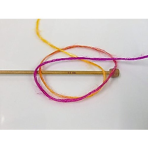 Picasso Rainbow II - Blue, Purple, Green, Yellow, Orange, Fuchsia Fuzzy with Subtle Sheen Yarn, Polyester, Acrylic Blend 50 gram 125 Yards