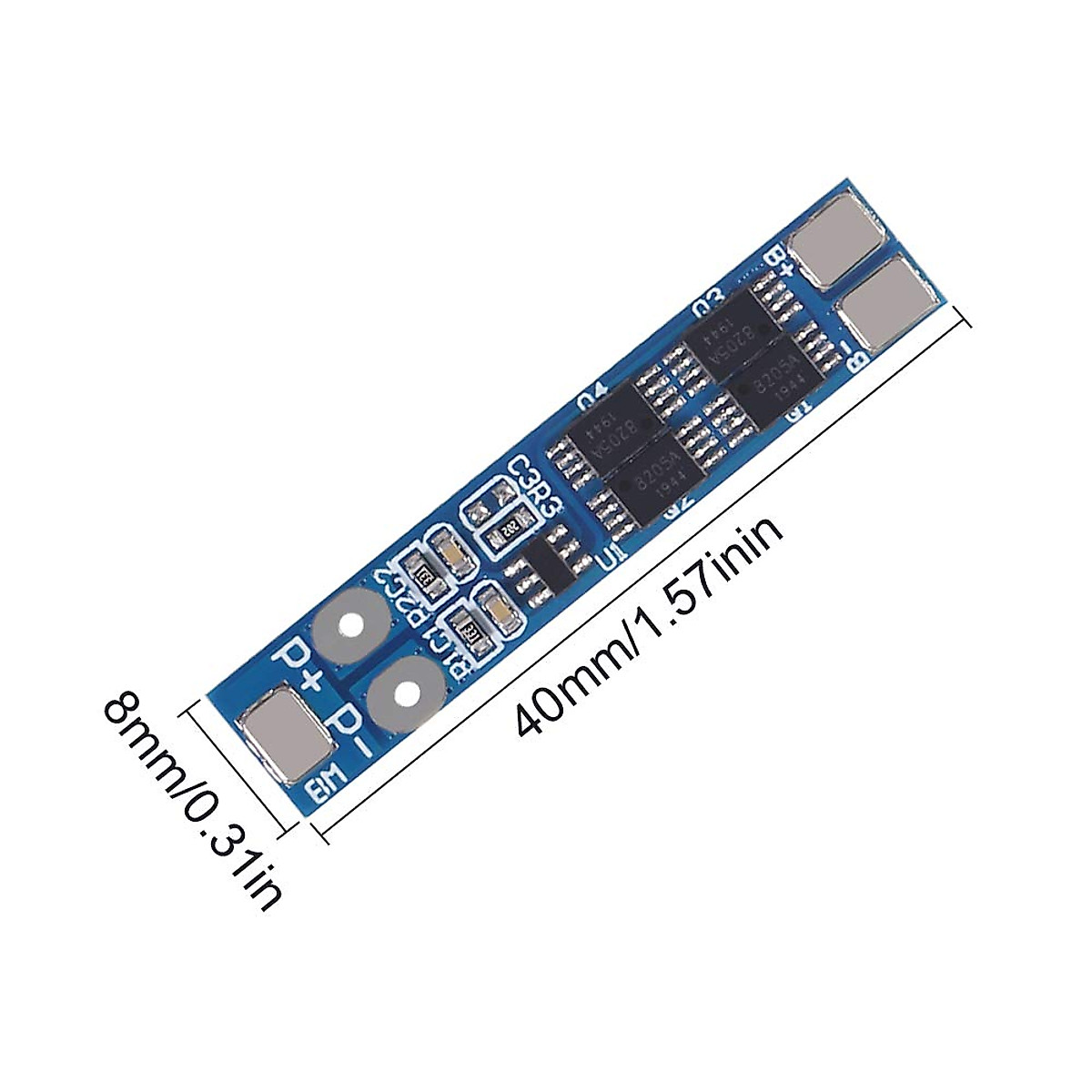 ACEIRMC 2S 7.4V 8.4V 8A 18650 Charger PCB BMS Protection Board for Li-ion Lithium Battery Cell (8pcs)