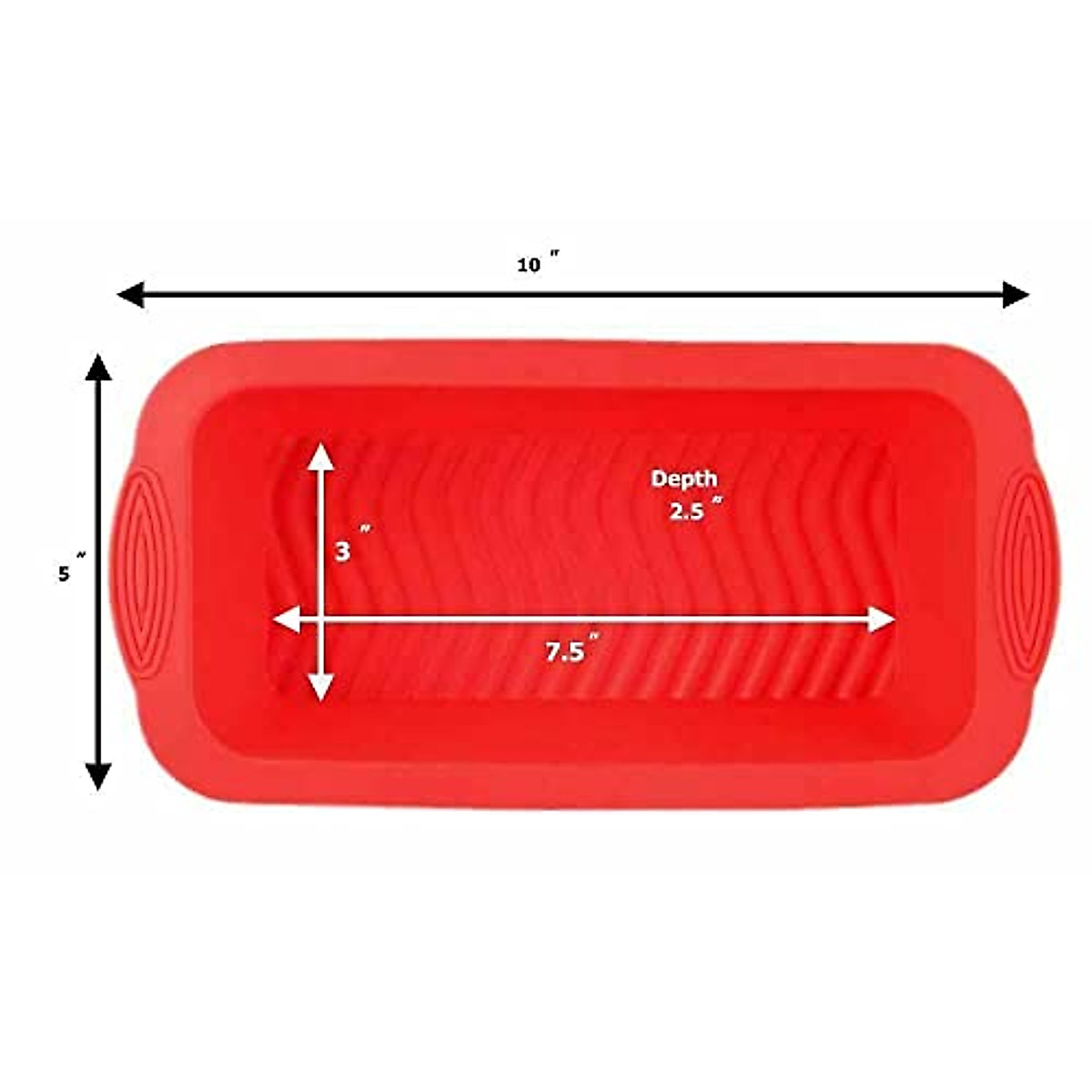 DSWQ Set of 2 Silicone Bread and Loaf Pan Nonstick Bread pans Baking supplies Baking pan Kitchen set Bread pan Baking pans set Baking set Baking molds