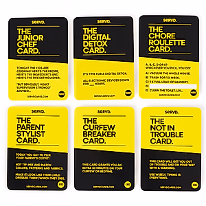 SERVD - Kids Vs Parents - The Hilarious Real-Life Family Card Game | The Ultimate Gift for Christmas, Birthday & Family Fun | Unique Family Strategy Game for Kids, Teens, Parents & Whole Family