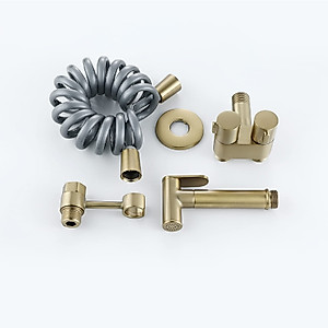 Handheld Bidet Sprayer for Toilet,Brass Baby Cloth Diaper Sprayer Kit with PVC Hose,Bathroom Toilet Bidet Attachment Set for Toilet Cleaning,Chrome