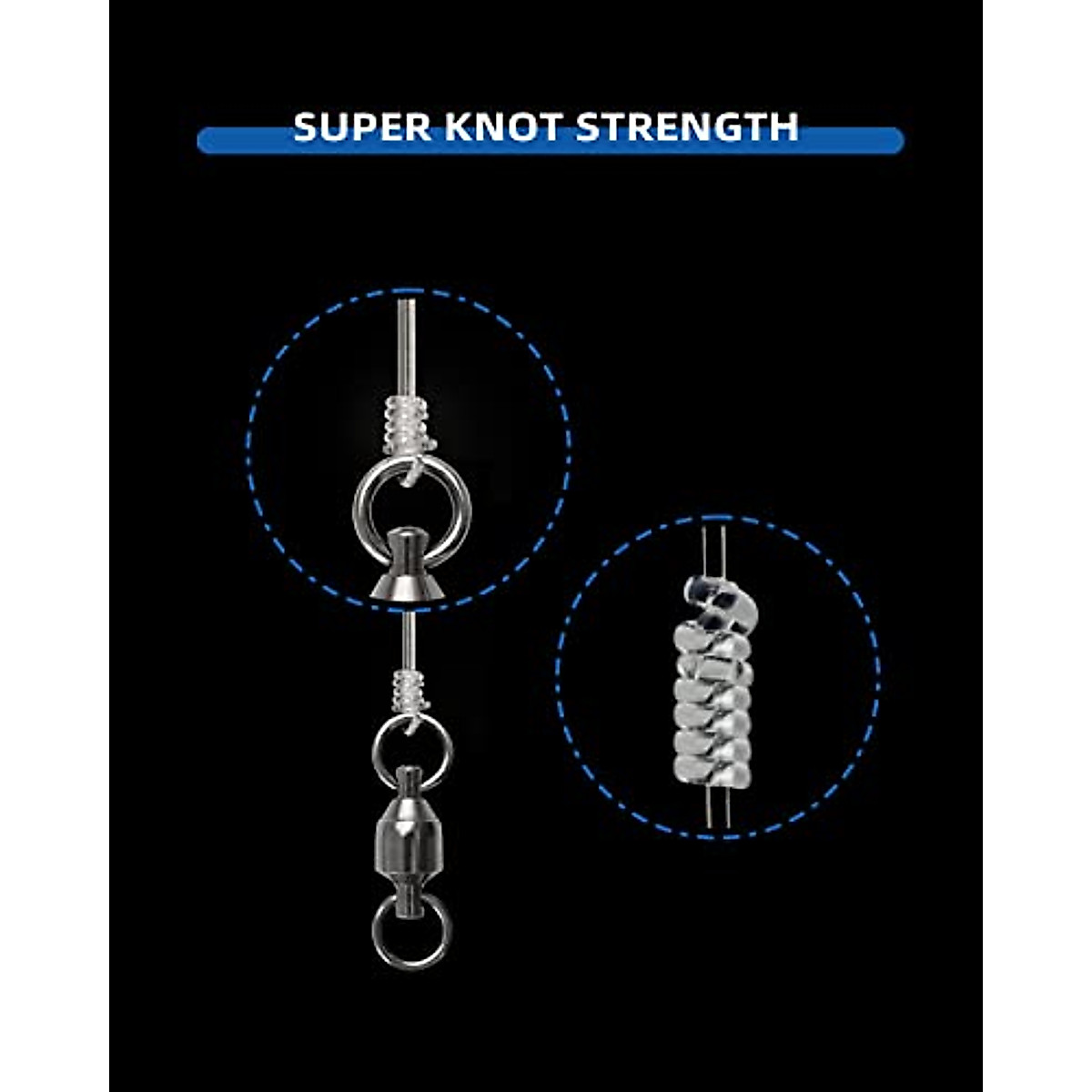 BLUEWING Monofilament Fishing Line Clear Invisible Thin Diameter Fishing String Mono Fishing Line, Dia.0.47mm*500YD*30LB