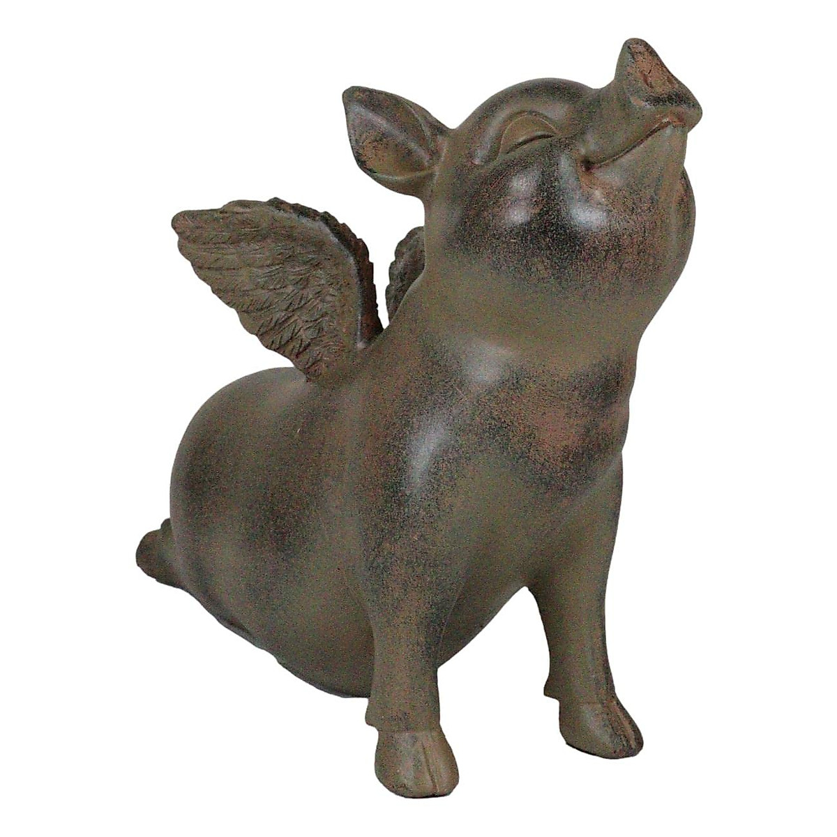 Ebros Peaceful Zen Yoga Flying Pig Hog Heavens Statue Rustic Country Piggy Piglet Porcine Pigs Fairy Garden Collectible Figurine (Cobra Stretch Pose)