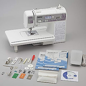 Brother 150-Stitch Computerized Sewing & Quilting Machine with Wide Table, White (RSQ9285)