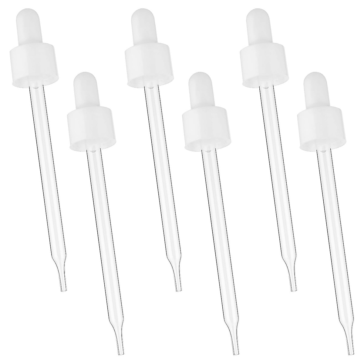Lusofie 6PCS Glass Dropper Pipettes Beverage Mix Configurator Suitable Bubly SodaStream Drop Flavor Seltzer Flavor Drops for Sparkling Flavor SodaStream Accessories Mix Carbonated Drink Mix