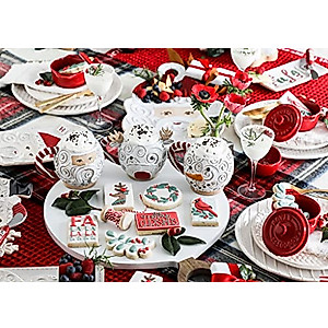 Mud Pie Stoneware Christmas Serving Platter