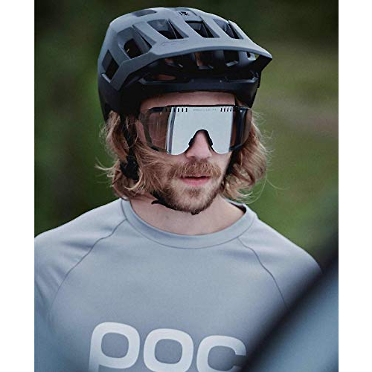 POC Devour Sunglasses Uranium Black/Brown Silver Mirror, One Size
