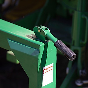 Titan Attachments Green 3 Point Quick Hitch Adaptor to Category 1 Tractors, 3000 LB Lifting Capacity, 27.5" Between Lower Arms, 14.5" ~17.5" Level Adjustment