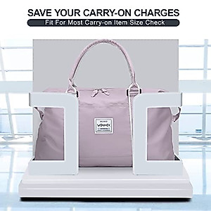 Travel Duffel Tote Bag,Personal Item Carry on Large Sport Gym Bag,Expandable Luggage Bag with Trolley Sleeve, Waterproof WeeKender Bag, Purple