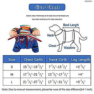 Hotumn Dog Funny Costume Halloween Pet Clothes Cat Cosplay Party Suit Funny Dog Costume for Small Medium Large Dogs (Large)