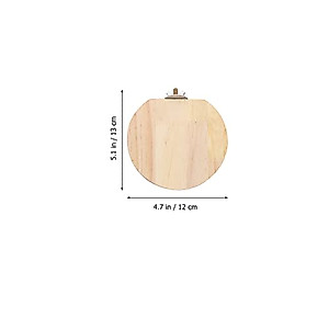 PATKAW Rabbit Toys Rabbit Toys 2pcs Hamster Cage Platform Small Animal Platform for Cage Hamster Wooden Pedals Wood Bird Perch Pedals Set: Small Bird Cage Accessories Bunny Toys