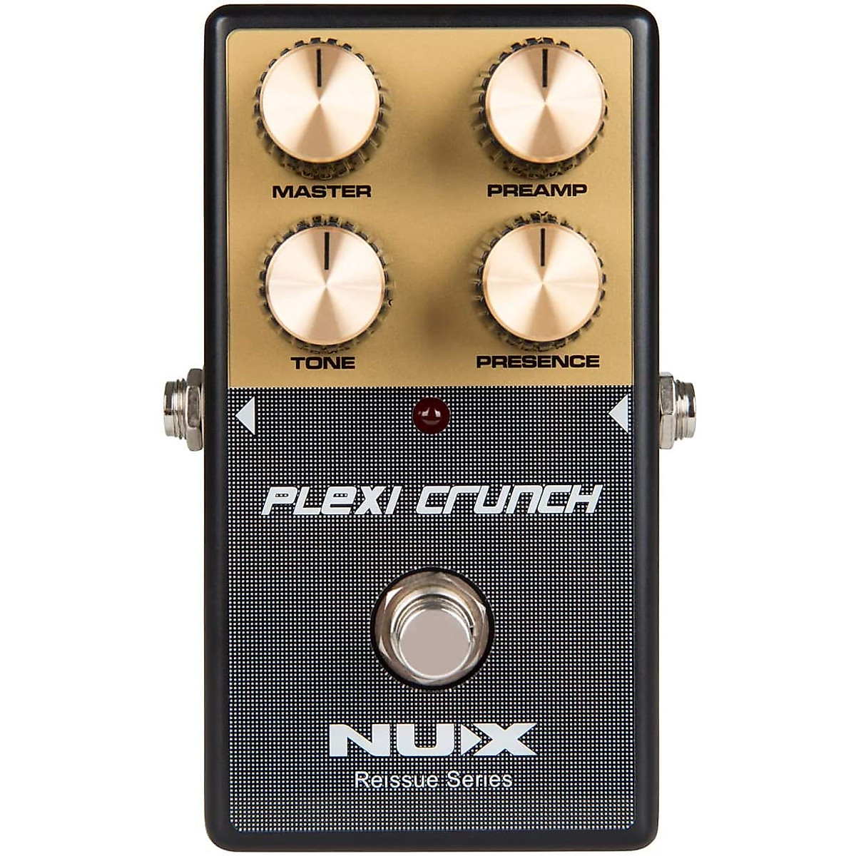 Briskdrop NUX Plexi Crunch Distortion Pedal Bundle with 2 Patch Cables, 6 Dunlop Picks, and String Winder Assorted Golden plexicrunch-psu 0