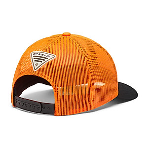 Columbia Unisex PHG Logo Mesh Snap Back - High, Blaze/Black, One Size