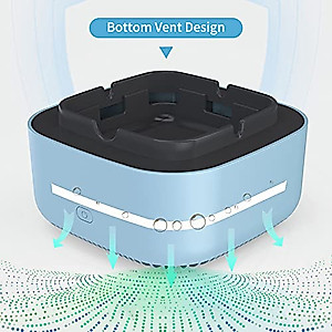 YALIYA Multifunctional Smokeless Ashtray Negative Ion Air Fresher Smoke Grabber Air Purifier Ash Tray for Smoker Home Office Car