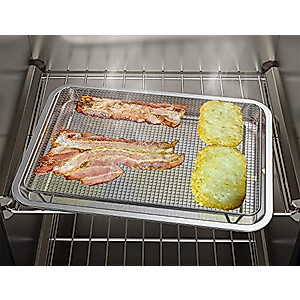 only fire Stainless Steel Baking Sheet with Rack Roasting Pans for Smokers and Pellet Grills Great Kitchen Baking Accessories