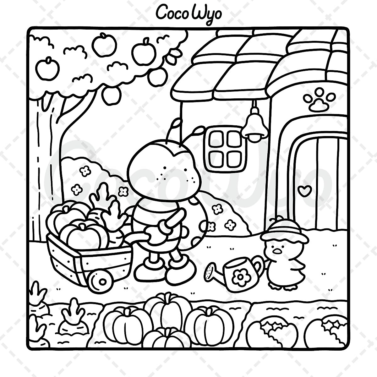 Cozy Friends: Coloring Book for Adults and Teens Featuring Super Cute Animal Characters with Easy and Simple Designs for Relaxation