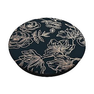 Floral Rose Pink Flowers Pattern Phone Popper PopSockets Swappable PopGrip