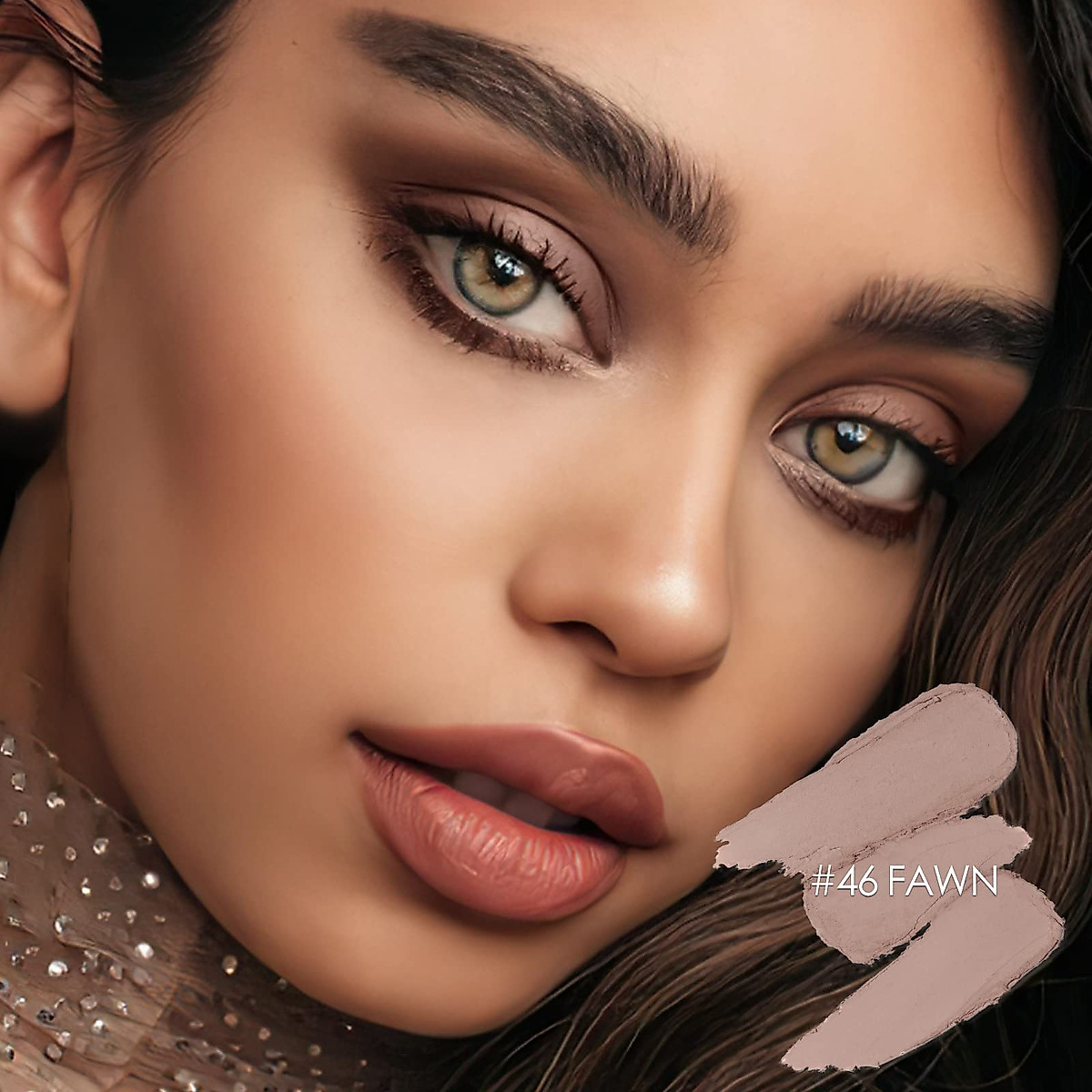 FOCALLURE Shimmer and Matte Cream Eyeshadow Stick,Smooth Brilliant Eye Brightener Pencil,High Pigment Eye Highlighter Pen for Women,Long Lasting Waterproof Eye Shadow and Liners Makeup (FAWN)