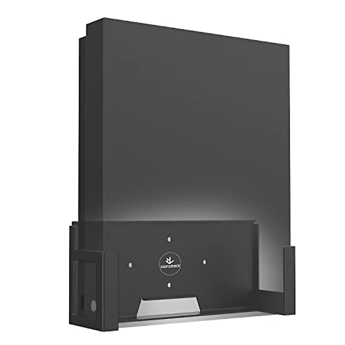 Monzlteck Wall Mount for Xbox One X (Not Fit for One Original)，All Metal Vertical Hanging On Wall with Power Botton Left/Right,Wall Shelf Bracket for X1X