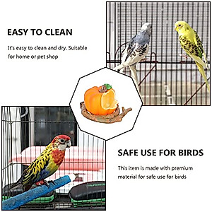 Happyyami 1PC Box Parrot Feeding Box Bird Feeding Dish Bird Bowl Bird cage Feeder Cups Parrots Food Cup Parrot Food Bowls containers for Fruit Pet Bird Feeder King Container Cup Plastic