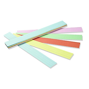 PACON - ASE Pacon Sentence Strips, 24 x 3 Inches, Assorted Colors, 100/Pack (PAC5165)
