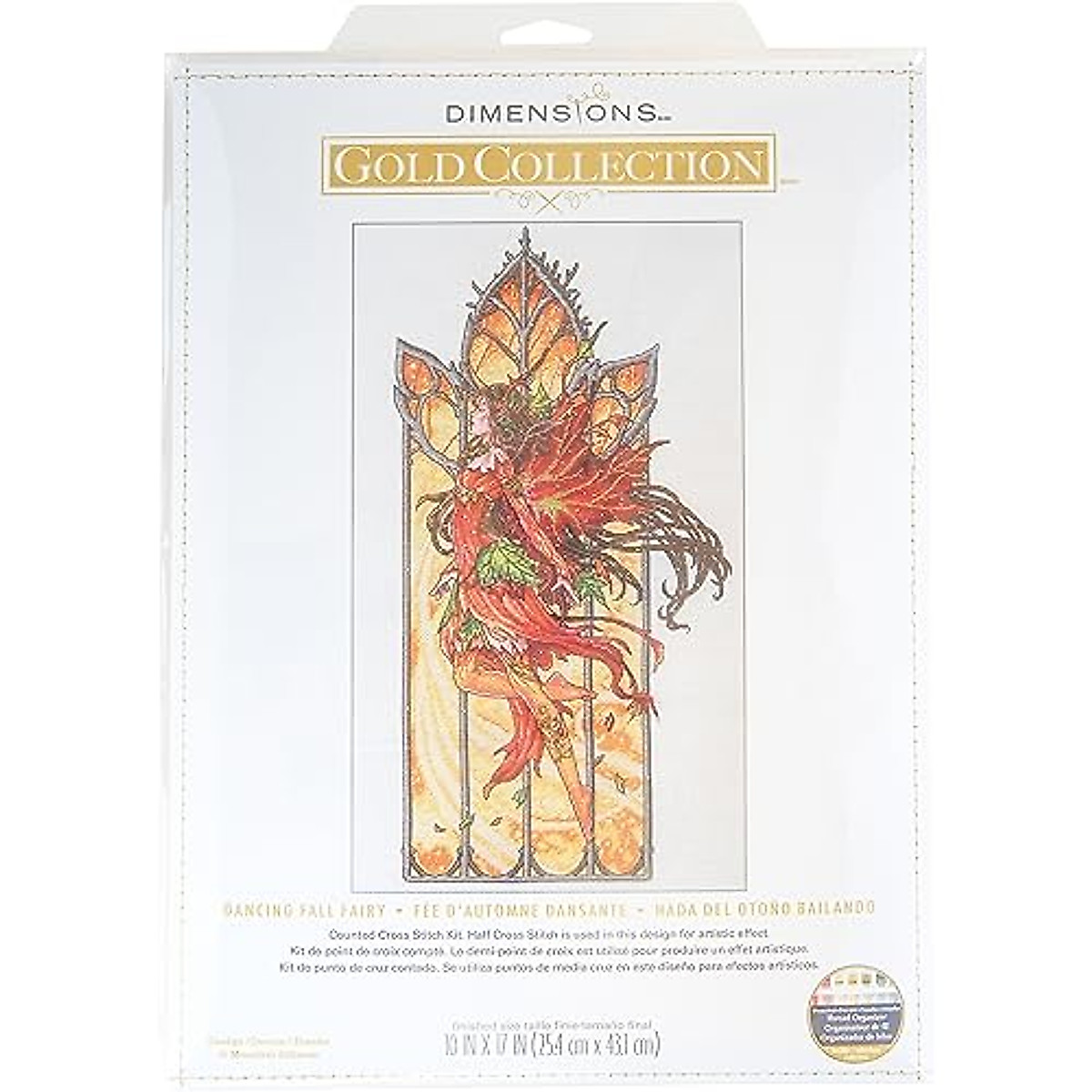 Dimensions Dancing Fall Fairy Counted Cross Stitch Kit, Multicolor 7 Piece