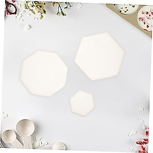 COHEALI 3pcs Epoxy DIY Mold Resin Jewelry Molds Tuile Molds Silicone Concrete Tray Resin Trinket Plate Display Tray Model Resin Coaster Silica Gel Silicone Casting Mold Resin Casting Mold