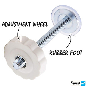 Extra Long Threaded Spindle Rods 8MM for Pressure Mounted Baby Gates, Installation Adapter 8 mm Screws Kit, Walk Thru Child & Pet Gate Accessories Replacement Bolts Wall Mount, Hardware Box 4 Pack M8