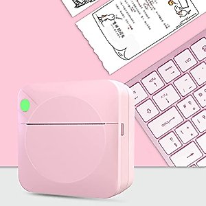 Ink-Less, Smooth & Fast Printing Mini Pocket Photo Printe-r—Portable Thermal Printe-r Bluetooth Label Memo Receipt Instant Sticker Printe-r Small Smartphone Printe-r for Phone