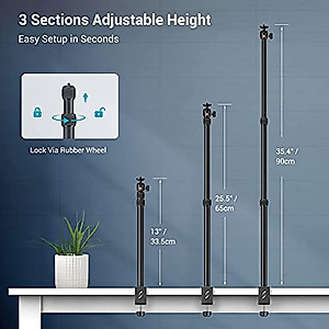 SmallRig Selection 19"-39" Camera Desk Mount 2 PCS Table Stand with 1/4" Ball Head, Tabletop C Clamp for DSLR Camera, Ring Light, Live Streaming, Photo Video Shooting - 3883 (2 PCS)