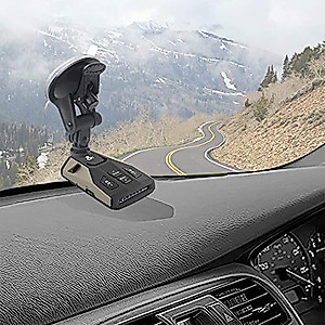 YeeBeny Suction Radar Detector Mount, Windshield & Dashboard Radar Holder Compatible with Cobra Radar Detectors Cobra RAD 450, 8-Band, ESD-6100, ESD-7000, XRS-9300, PRO-9780 and All Recent Models