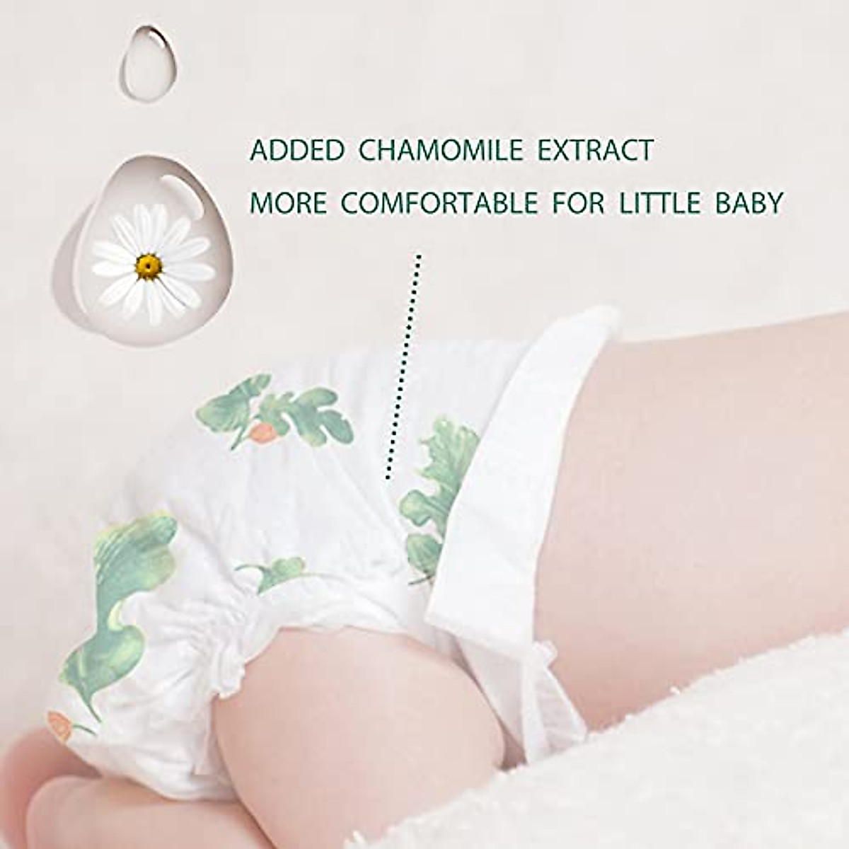 Dorahoney Baby Diapers Size M (12-18 lb),142 Count Disposable Baby Diapers, Soft and Breathable Diapers for Newborn, Skin-Friendly and Unscented Protection