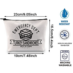 TOBGB Funny ED ER Nurse Gift Emergency Nurse Bag Emergency Room Nurse Makeup Bag Funny Nurse Gift ICU Nurse Gift (Emergency Dept Bag)